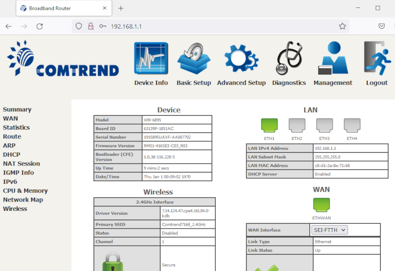ftth-wr6895 | SEI Communications, Inc